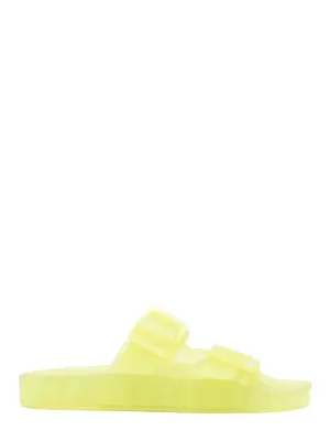 Balenciaga Mallorca Buckled Slide - Yellow