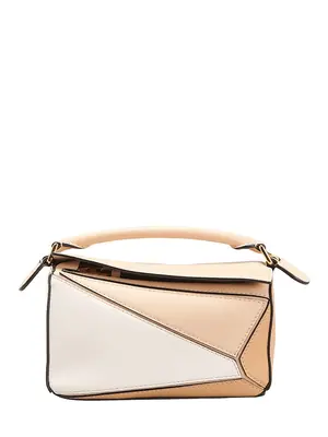 Loewe Loewe Puzzle Mini Top-Handle Bag Beige/soft White
