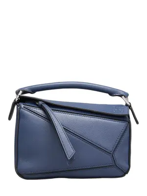 Loewe Loewe Puzzle Mini Top-Handle Bag Ocean