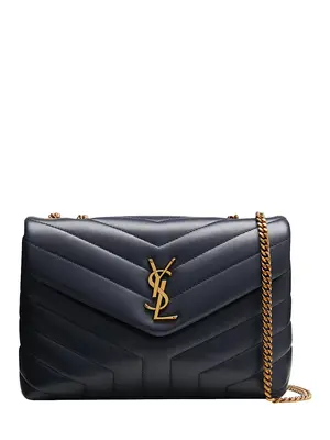 Saint Laurent Loulou Small Shoulder Bag Deep Marine