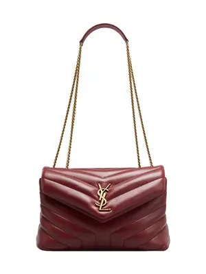 Saint Laurent Loulou Small Shoulder Bag Opyum Red