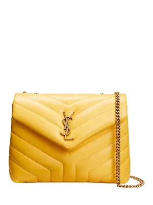 Saint Laurent Loulou Small Shoulder Bag Yellow Ble