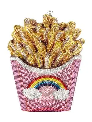 Judith Leiber French Fries Clutch Bag - Pink