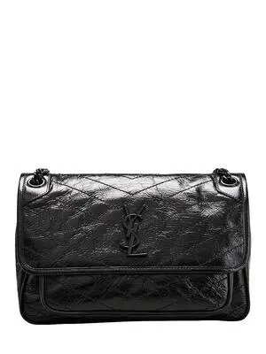 Saint Laurent Saint Laurent Niki Medium Flap Shoulder Bag Black