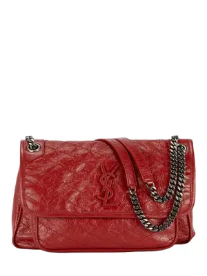 Saint Laurent Saint Laurent Niki Medium Flap Shoulder Bag Medium Red