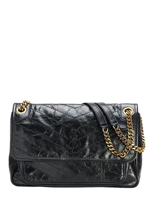 Saint Laurent Saint Laurent Niki Medium Flap Shoulder Bag Nero
