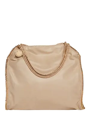 Stella McCartney Falabella Small Vegan Leather Tote Bag Light Grey