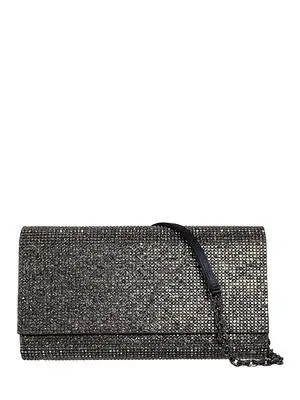 Judith Leiber Fizzoni Full-beaded Clutch Bag - Gray