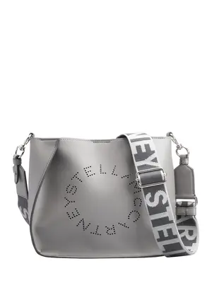 Stella McCartney Mini Logo Bucket Crossbody Bag Smoke
