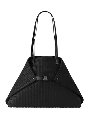 Akris Ai Medium Techno Fabric Shoulder Bag - Black