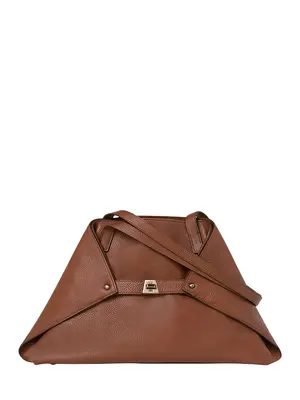 Akris Ai Small Leather Tote Bag - Caramel