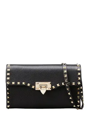 Valentino Garavani Rockstud Medium Shoulder Bag - Black