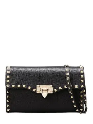 Valentino Garavani Rockstud Medium Shoulder Bag - Black