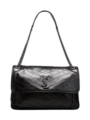 Saint Laurent Niki Large Shoulder Bag - Black