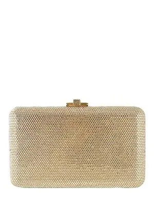 Judith Leiber Slim Slide Crystal Evening Clutch Bag - Prosecco