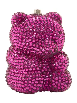 Judith Leiber Judith Leiber Couture Gummy Teddy Bear Pillbox Fuchsia