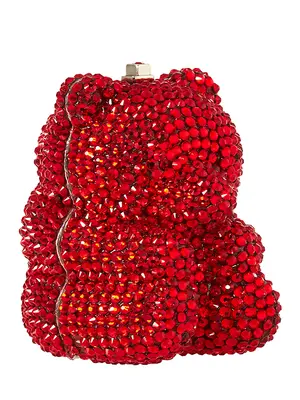Judith Leiber Judith Leiber Couture Gummy Teddy Bear Pillbox Red