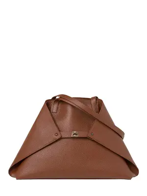 Akris Akris Ai Cervo Medium Shoulder Tote Bag Caramel