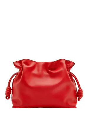 Loewe Flamenco Napa Leather Bag Red