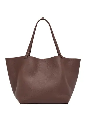 THE ROW THE ROW Park Tote Three In Lux Grained Calfskin Acajou