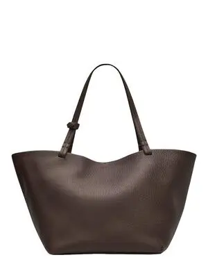 THE ROW THE ROW Park Tote Three In Lux Grained Calfskin Deos Deep