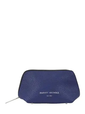 HARVEY NICHOLS Small Cosmetics Case - Navy Blue