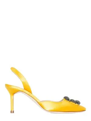 Manolo Blahnik Hangisi Slingback Pumps - Yellow