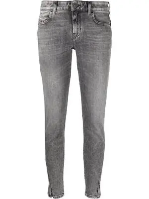 DIESEL® High-rise D-jevel Slim Jeans - Grey
