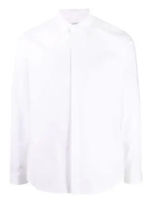 Valentino Garavani Concealed Front Button Placket Shirt - White