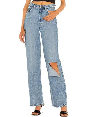 DR. DENIM Echo Straight Jeans Blue Jay Destroyed