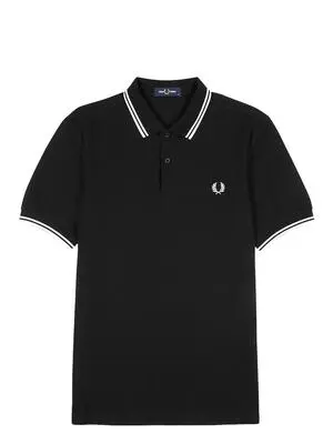 Fred Perry M3600 Piqué Cotton Polo Shirt - Black