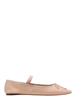 LOEFFLER RANDALL Leonie Lambskin Bow Ballerina Flats - Ballet