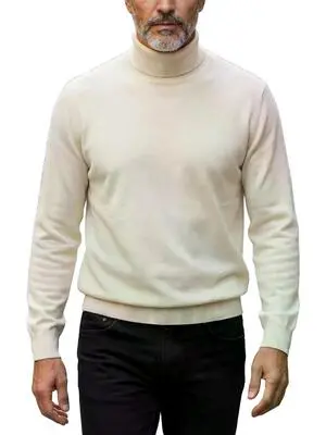Brunello Cucinelli Brunello Cucinelli Roll Neck Cashmere Jumper White