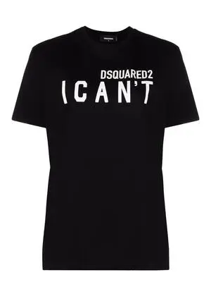 Dsquared2 Slogan-print T-shirt - Black