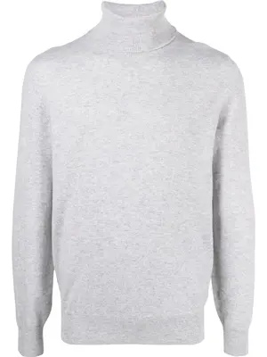 Brunello Cucinelli Roll-neck Cashmere Jumper - Grey