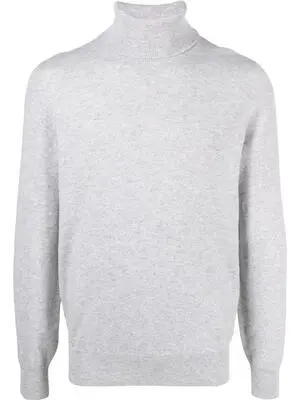 Brunello Cucinelli Roll Neck Cashmere Jumper - Grey