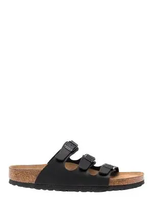BIRKENSTOCK Buckled Flat Sandals - Black