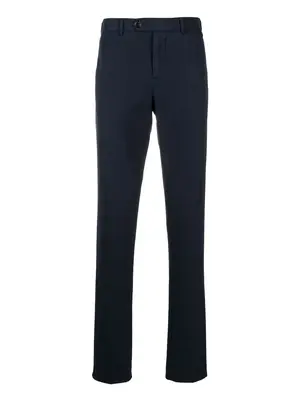 Brunello Cucinelli Mid-rise Slim Chinos - Blue