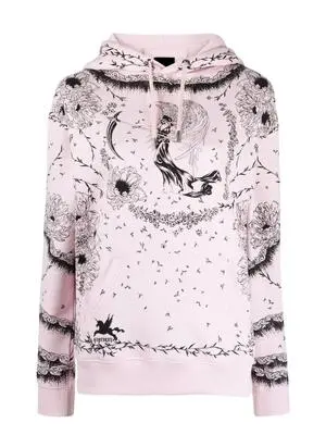 Givenchy Graphic-print Hoodie - Pink