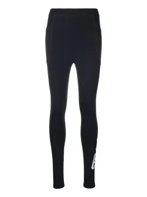 Stella McCartney Logo-print Scuba Leggings - Blue