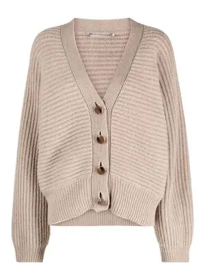 STELLA MCCARTNEY Stella McCartney Rib-Knit V-Neck Cardigan