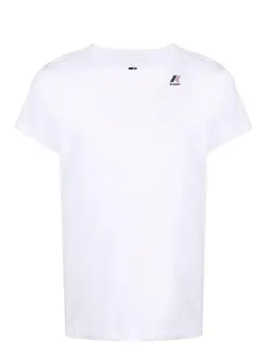 K-WAY Logo Crew-neck T-shirt - White