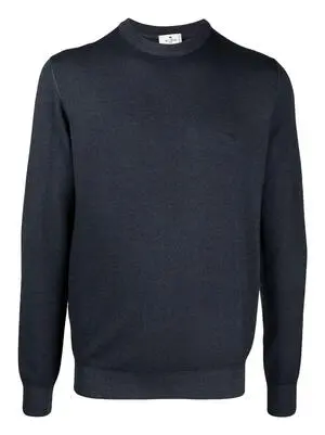 Etro Virgin Wool-knit Jumper - Blue