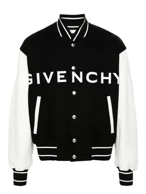 Givenchy Logo-embossed Bomber Jacket - Black