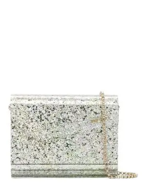 JIMMY CHOO Jimmy Choo Candy Glitter Clutch Bag Grey