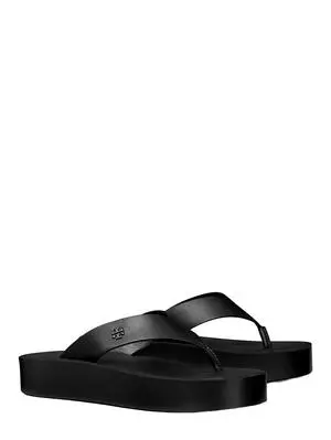 Tory Burch Platform Flip-flop - Black/black