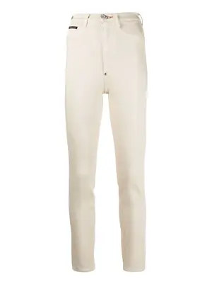 Philipp Plein Logo Patch Jeggings - Neutrals