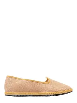 VIBI VENEZIA Grosgrain Trim Loafers - Neutrals