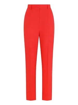 Dolce & Gabbana High-waisted Trousers - Red