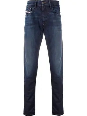 DIESEL® D-strukt Mid-rise Straight-leg Jeans - Blue
